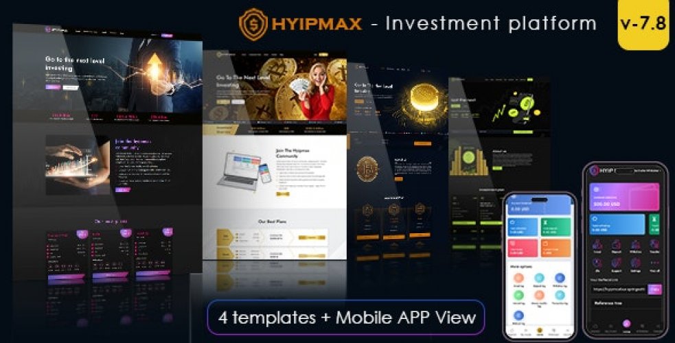 HYIP MAX UPDATED - high yield investment script - Ready Made Script & Software loved by 9,460000 ...