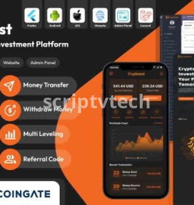 ProInvest - cryptocurrency and online investment platform script ...