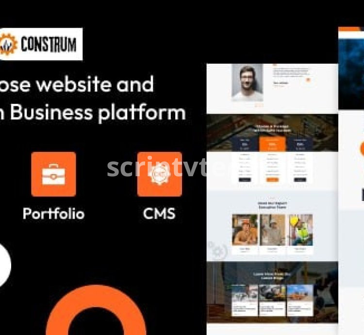 Construm - A multi purpose website and construction business Script - Ready Made Script ...